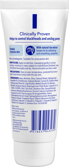 Blackhead Control Facial Scrub 60g for Acne Prone Skin - Benzac AU