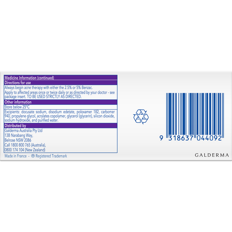 Benzac AC High Strength 10% Acne Gel 50g - Benzac AU